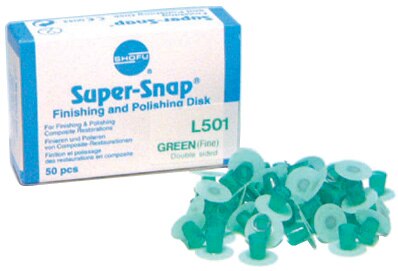 Shofu Dental Super-Snap Disc L501 1 2" 12mm Dark Green Fine 50pk 19493 ...