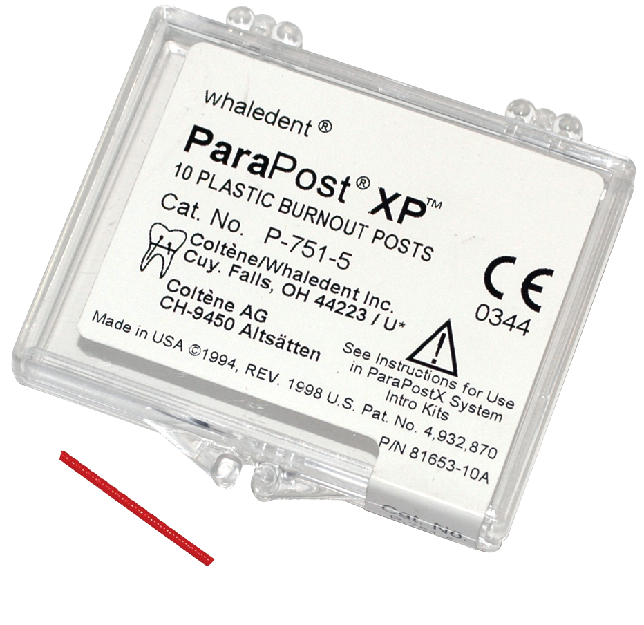 Coltene ParaPost XP Lab Burnout Post P-751-5 Red 10pk 40153 - Kent Express