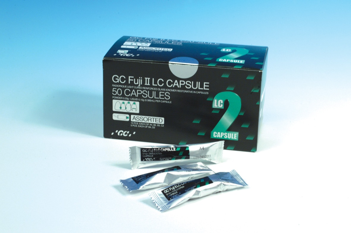 Fuji II 2 LC Glass Ionomer Capsules Assorted 50pk