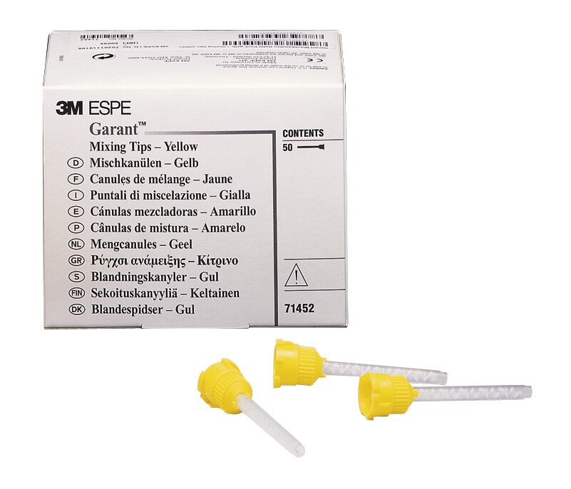 Solventum 3M Express Garant Mxing Tips Yellow 50pk 29001 - Kent Express