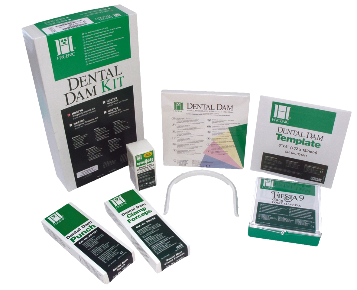 Coltene Fiesta Colour Coded Clamps Winged Complete Kit 39003 - Kent Express