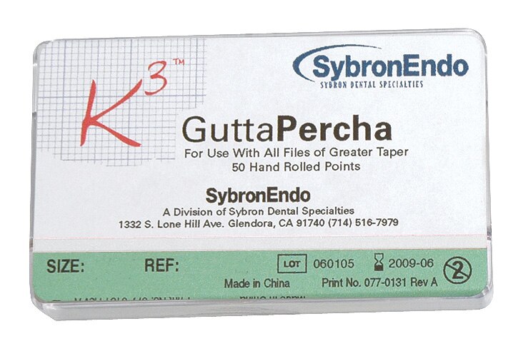 Kerr Endodontics K3 GP Points 06 45 50pk 112887 - Kent Express