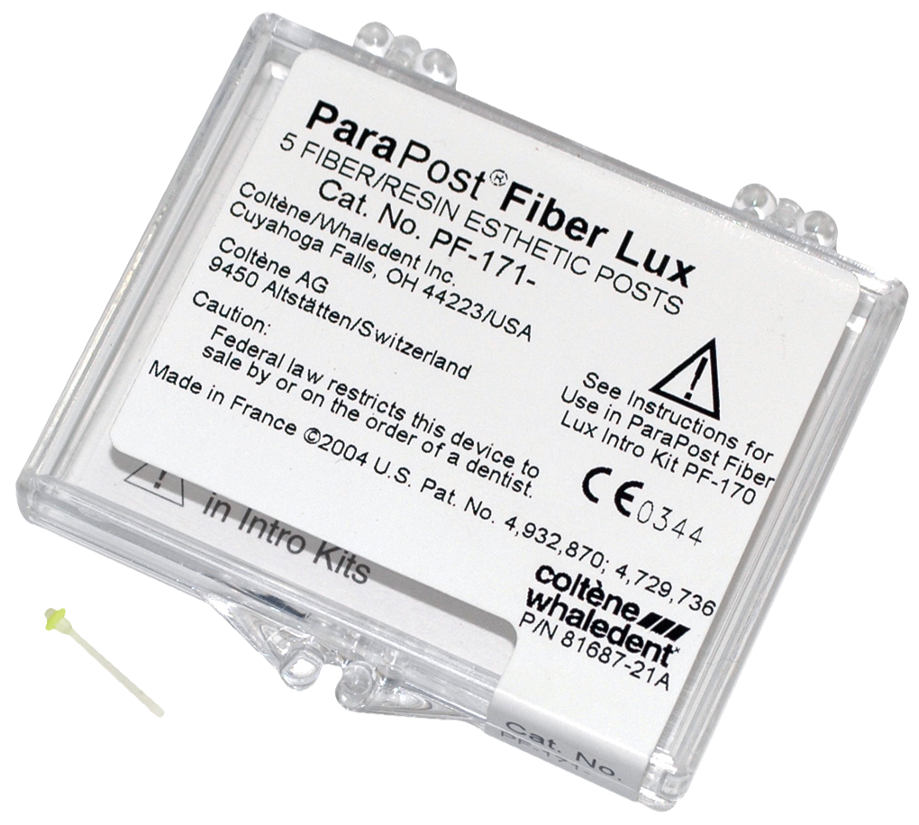 Coltene ParaPost Fiber Lux PF1714 Yellow 1mm 5pk 113188 - Kent Express