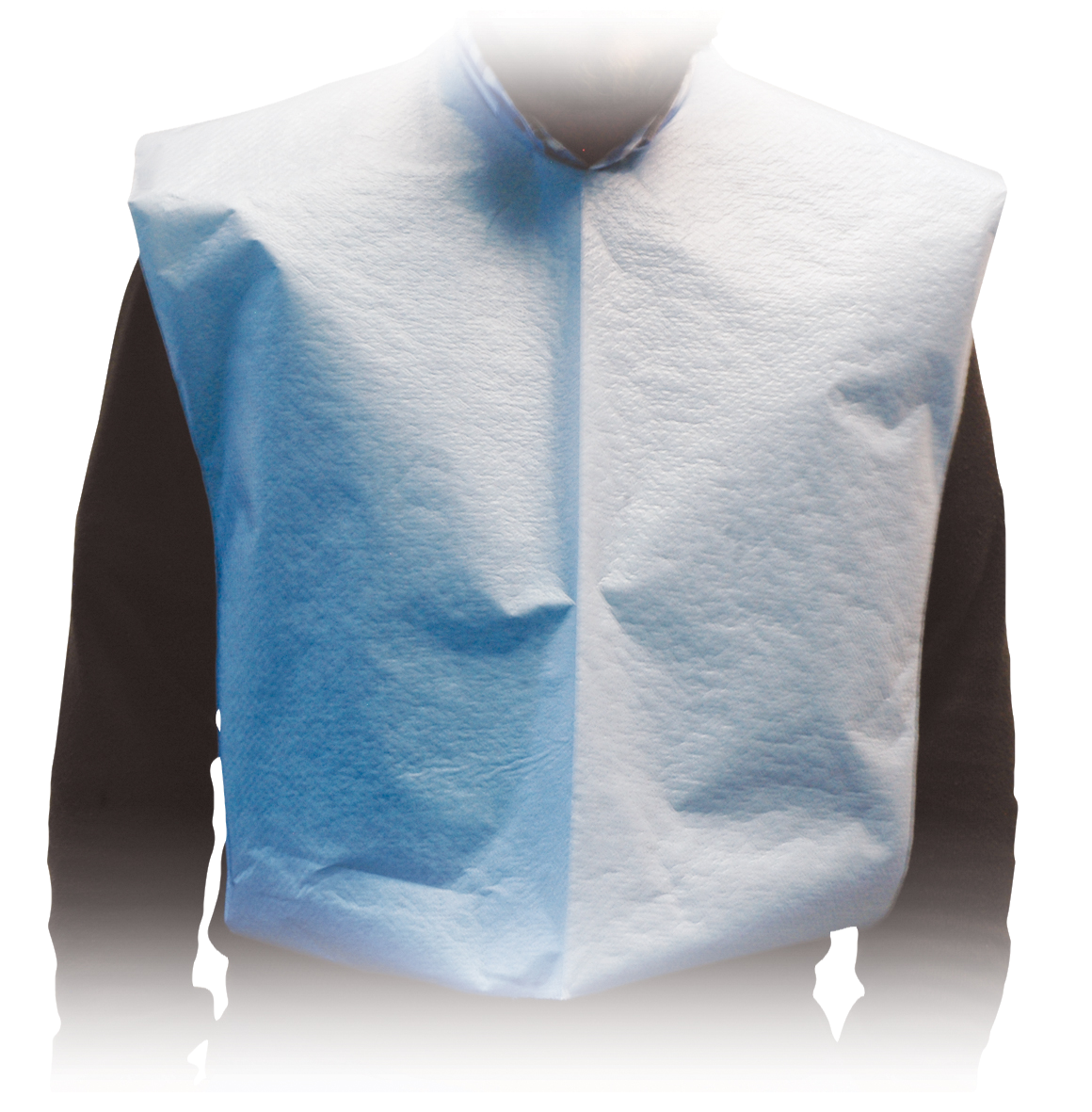 May Vary Standard Tissue & Plastic Bib Azure 80pk KX225330 - Kent Express