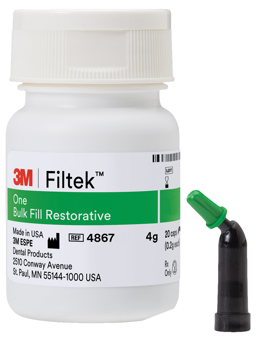 Solventum 3M Filtek One Bulk Fill Capsules 0.20g A1 20pk 221536 - Kent ...