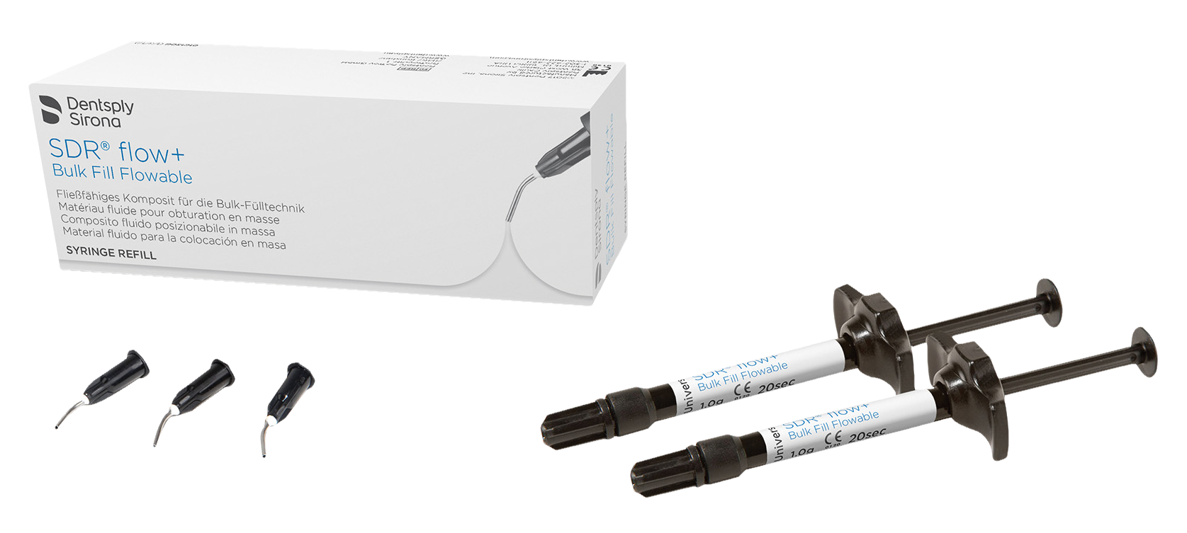 Dentsply Sirona SDR Flow+ Syringe Refill Universal 1g 2pk 222042 - Kent ...