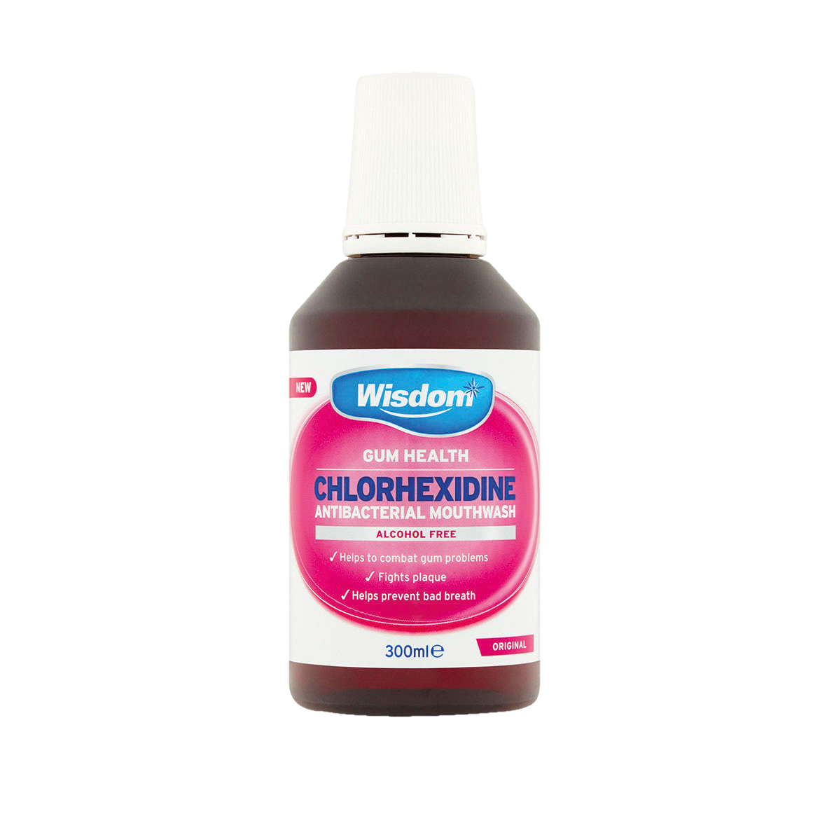 Wisdom Chlorhexidine Mouthwash 0.2% Alch-Free Orig 300ml KX226702 ...
