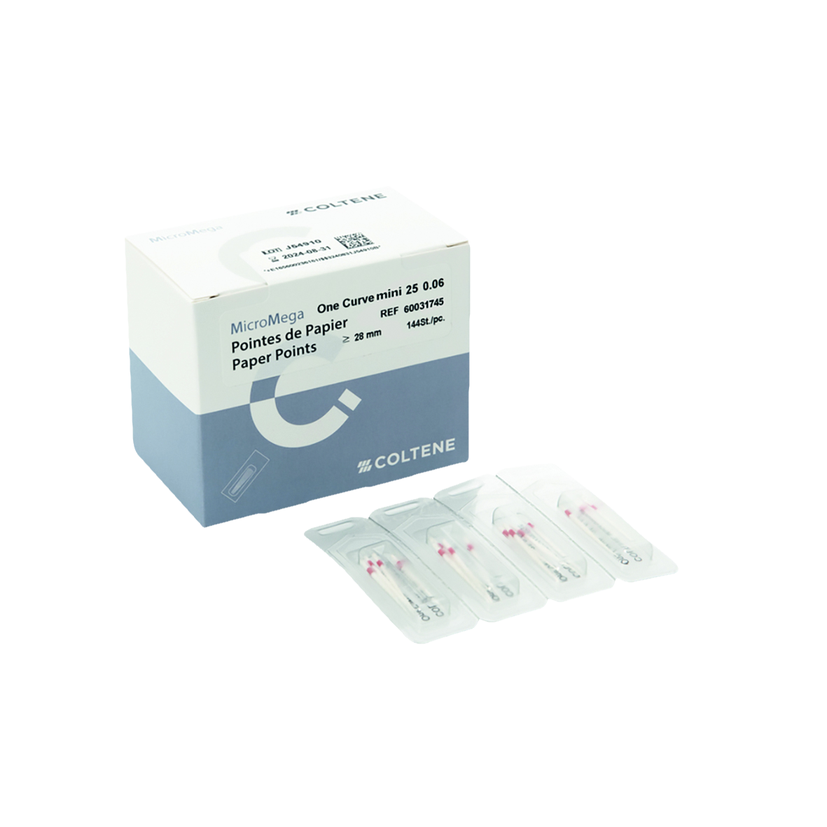 Coltene MicroMega One Curve Mini Paper Points 25 .06 CP 144pk KX228986 ...